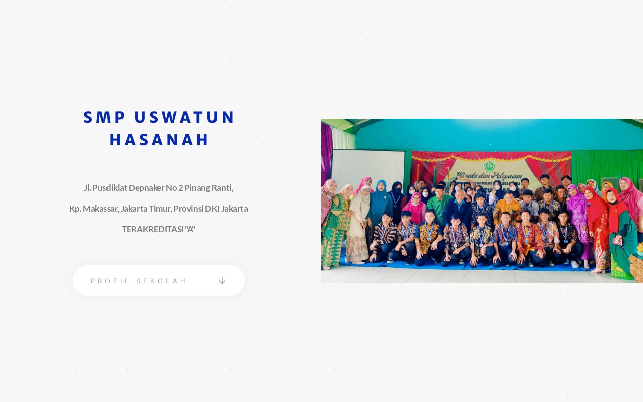 PPDB SMP USWATUN HASANAH 2023 2024